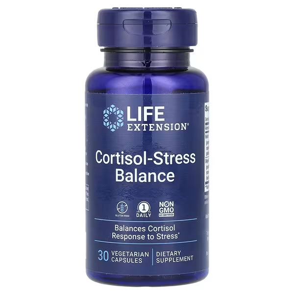 Cortisol-Stress Balance (30 veg caps), Life Extension – PURESUPPLY